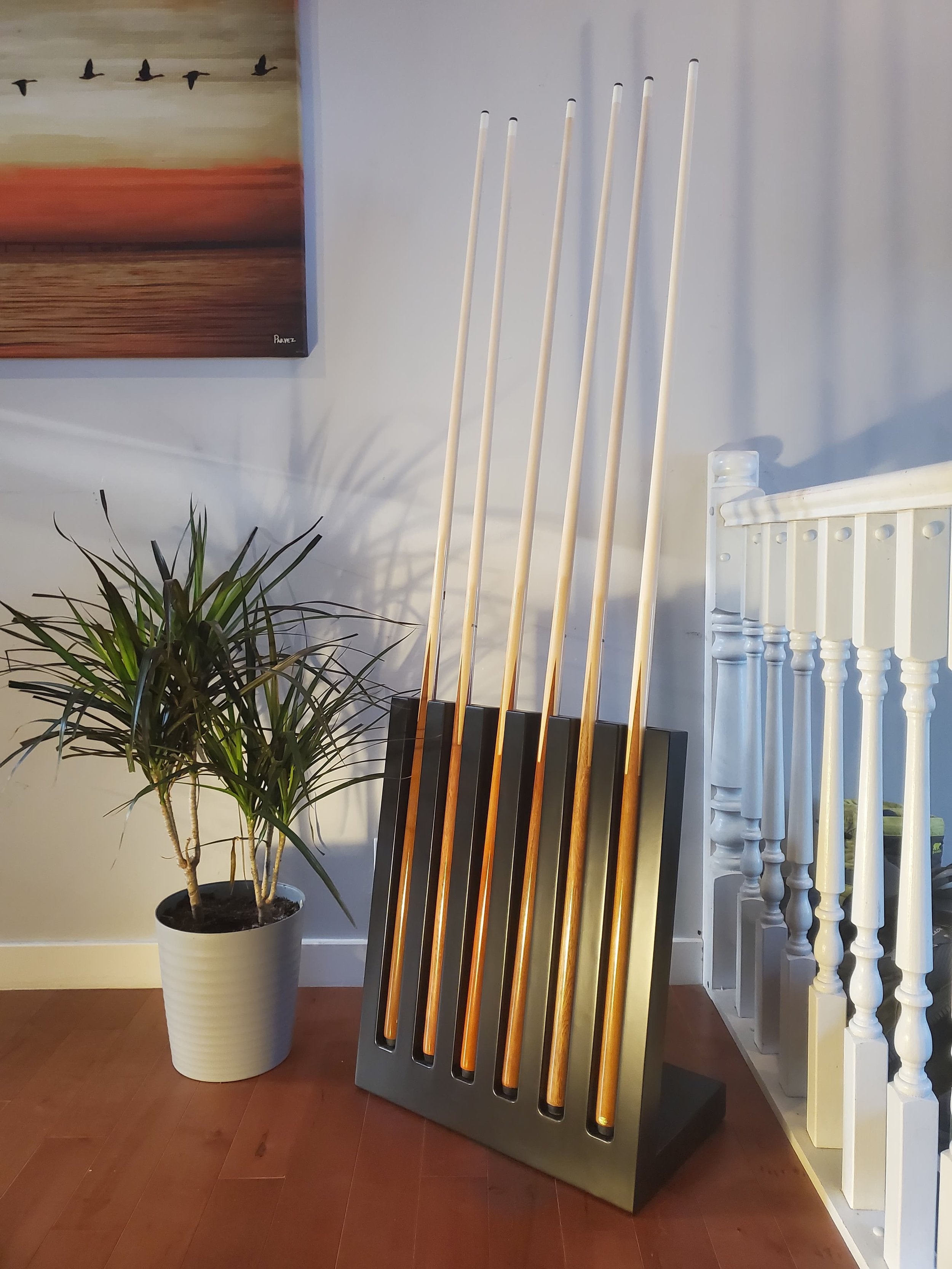 Luxe floor cue rack – West Coast Billiards Canada